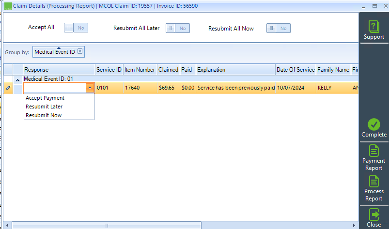 DVA Invoicing, Claiming and Receipting – Direct CONTROL Medical (DCM)