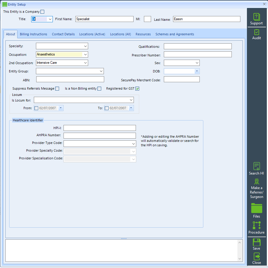 About Entities – Direct CONTROL Medical (DCM)