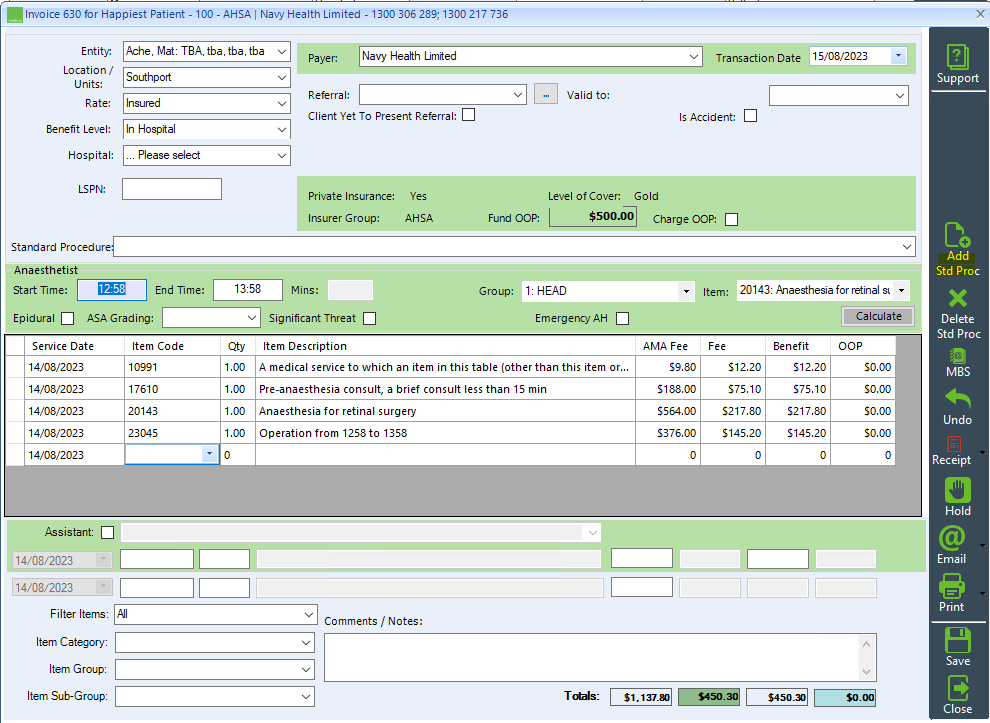 Standard Procedures – Direct CONTROL Medical (DCM)