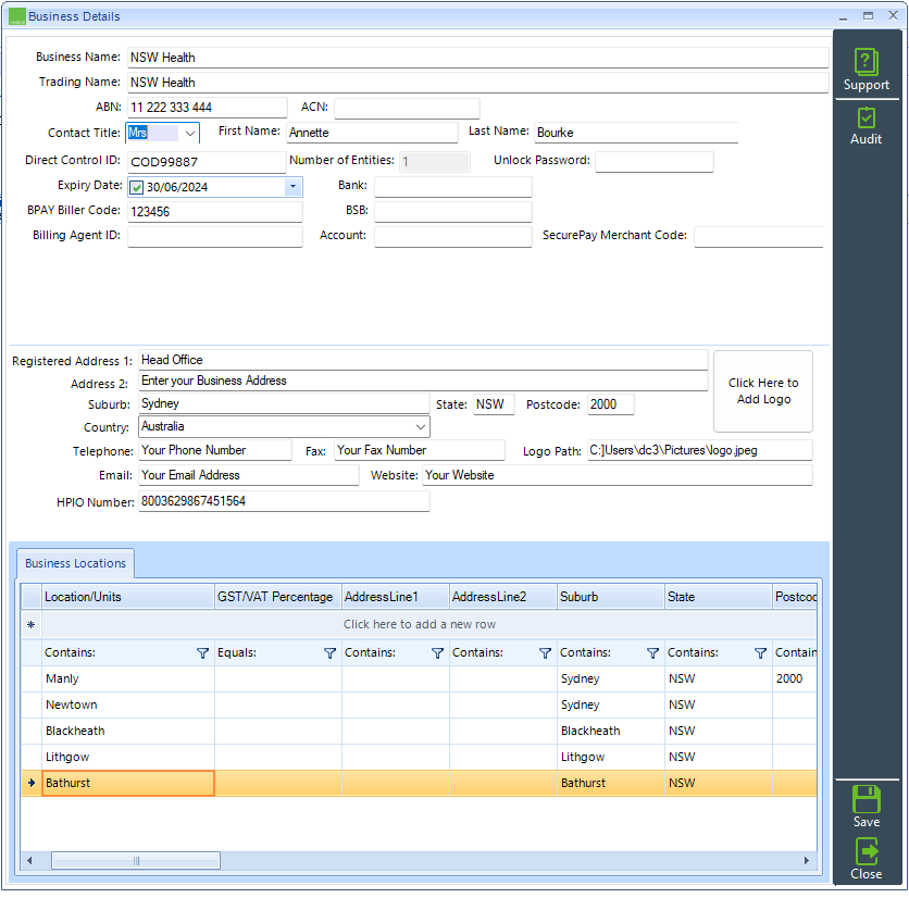 Integrations and Interoperability - BPAY – Direct CONTROL Medical (DCM)