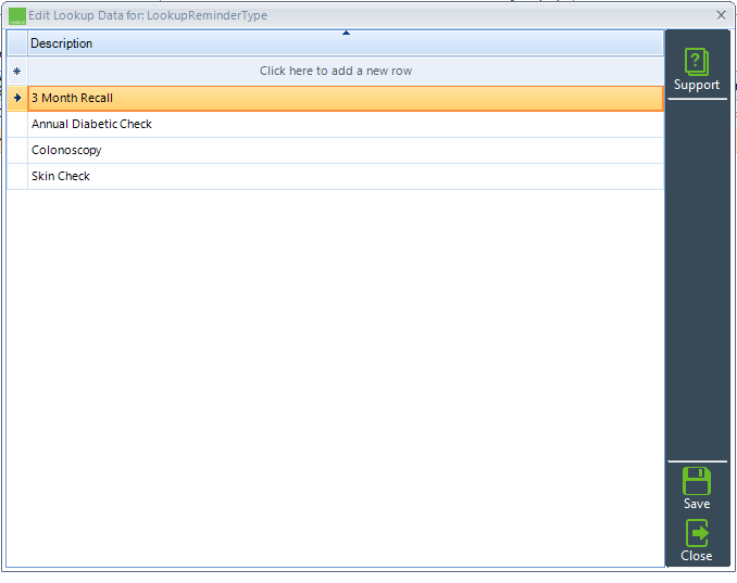Reminders/Recalls – Direct CONTROL Medical (DCM)