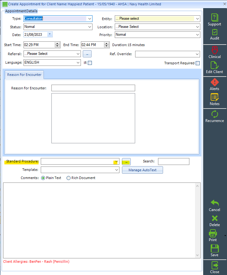 Lookups – Direct CONTROL Medical (DCM)
