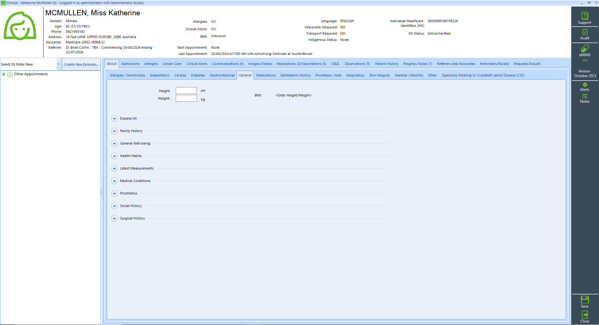 The Clinical Module – Direct CONTROL Medical (DCM)